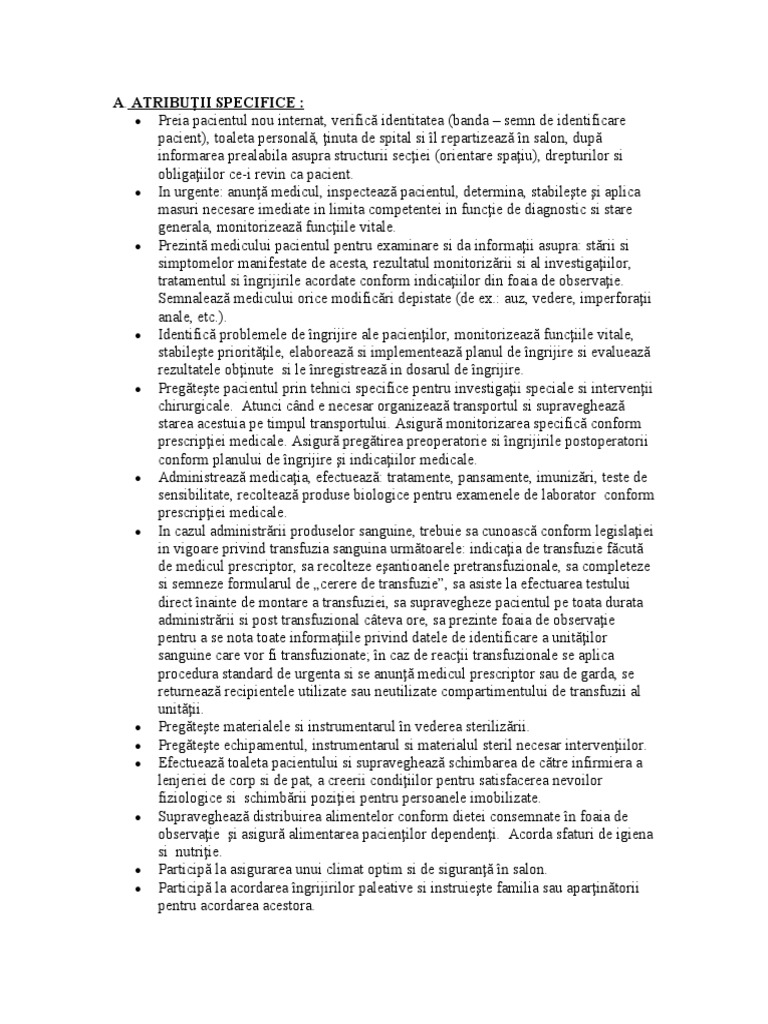 Asistent Medical Generalist | PDF