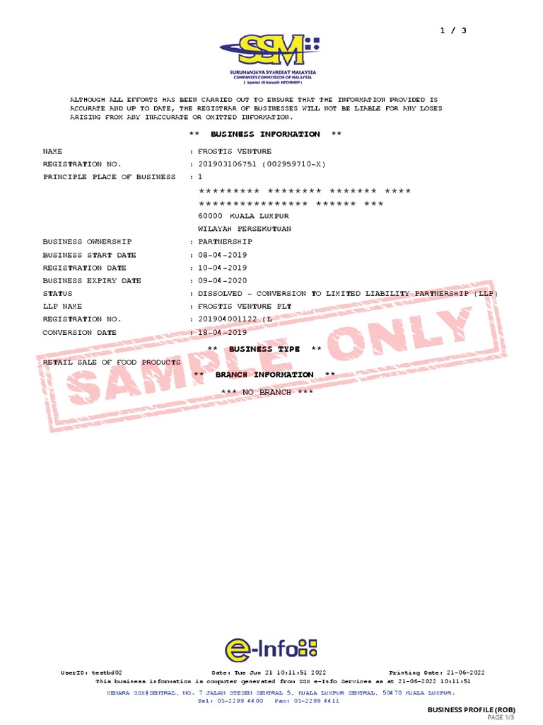 Business Profile | PDF