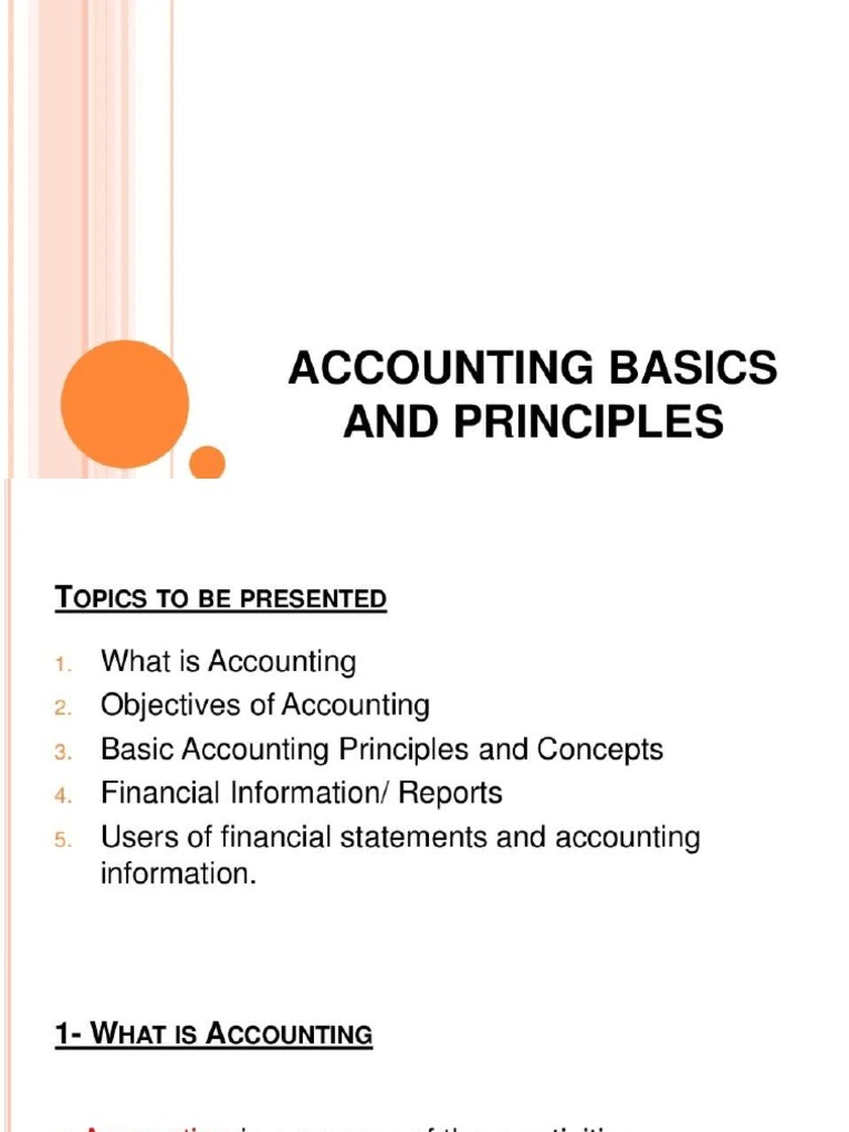 Accounting Basics And Principle Pdf