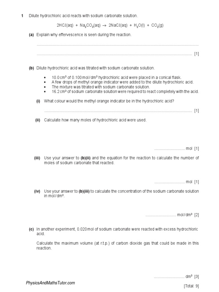 Igcse Chemistry Pdf Titanium Solubility