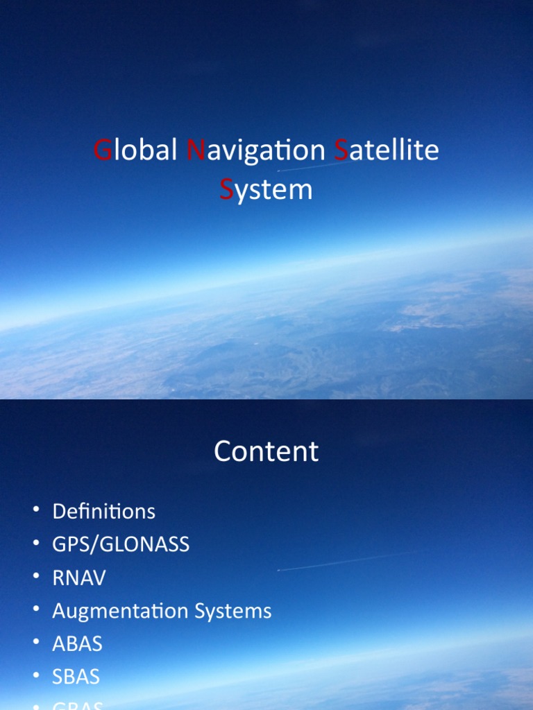 Global Navigation Satellite System | PDF | Navigation | Aviation