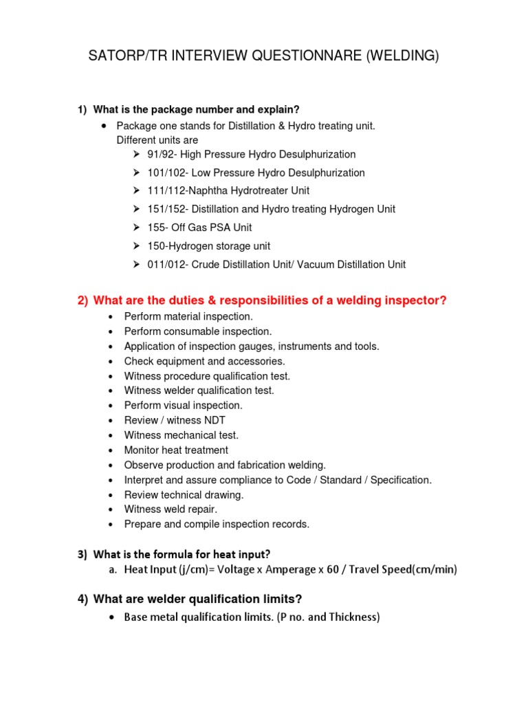 Welding Inspector | PDF