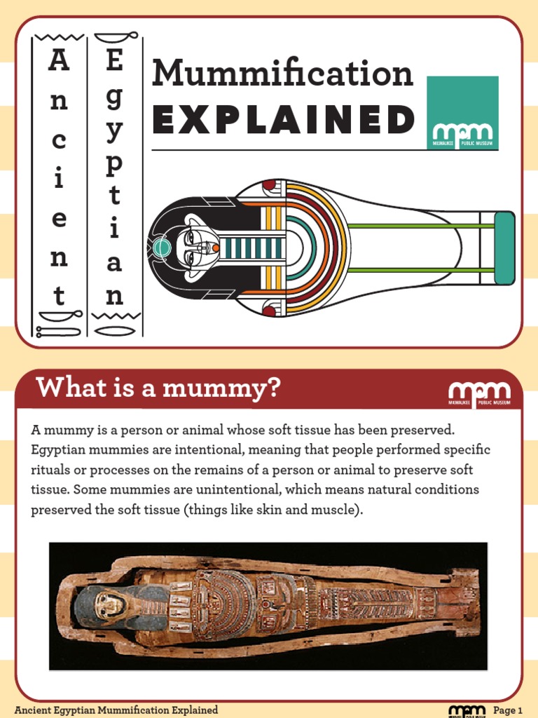 Ancient Egyptian Mummification Process | PDF | Mummy | Ancient Egypt