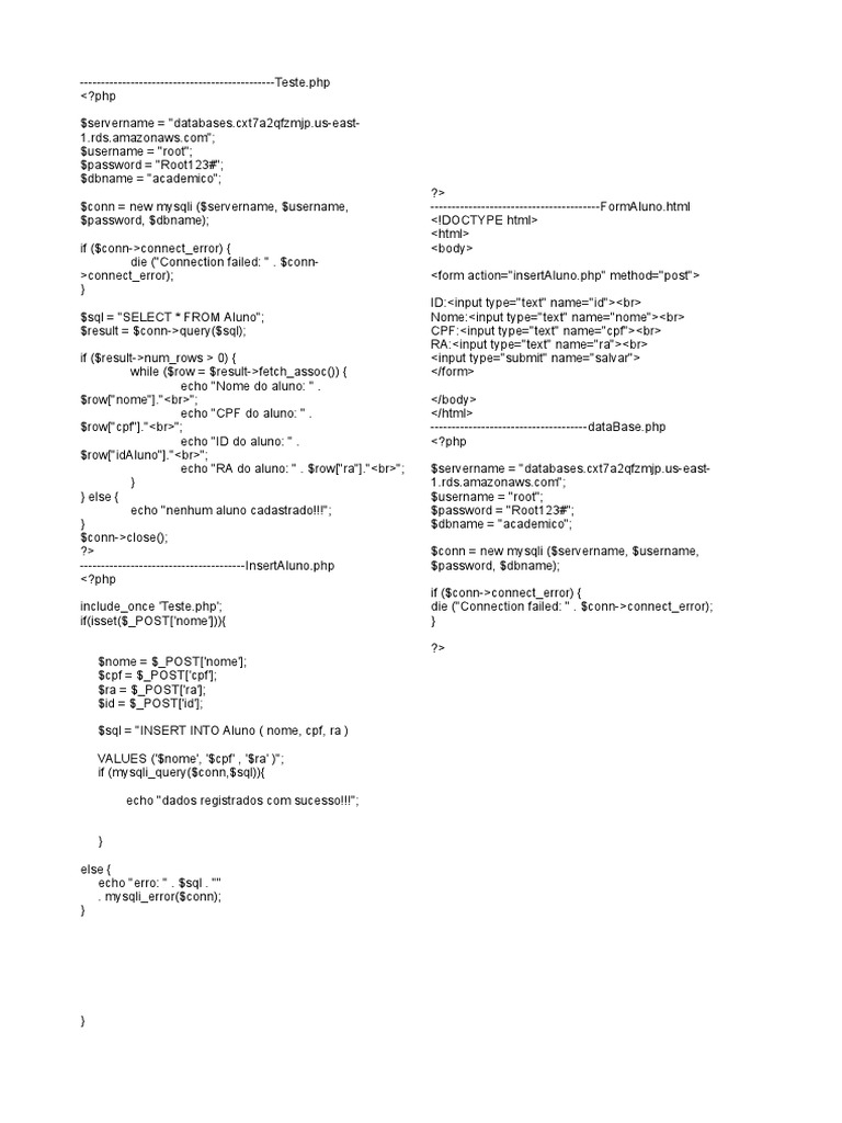 Documento Sobre A Aula de DW4 | PDF