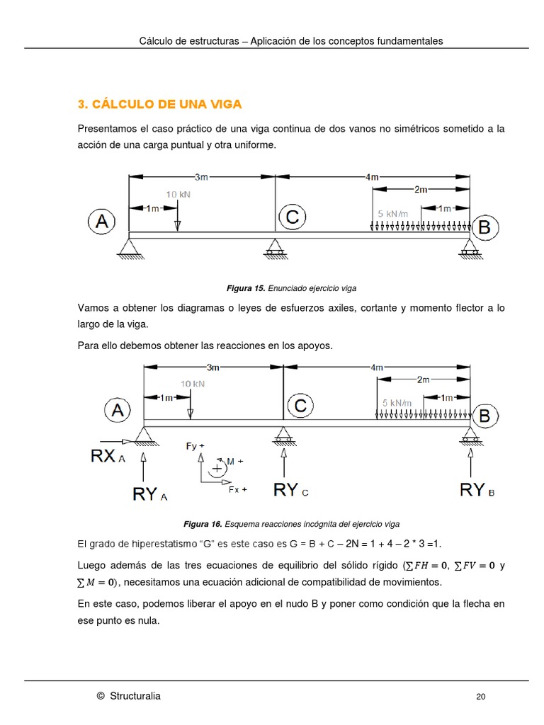 Cálculo de Una Viga | PDF | Viga (Estructura) | Física Aplicada e Interdisciplinaria