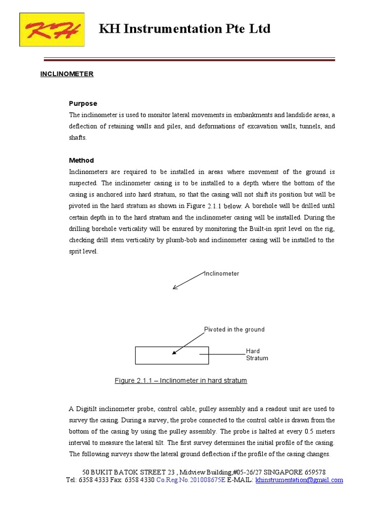 Inclinometer Ms | PDF