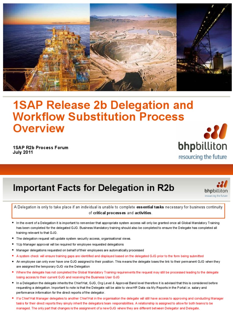 1SAP R2 Delegations and Workflow Substitutions v0 4 | PDF | Computing | Information Technology ...