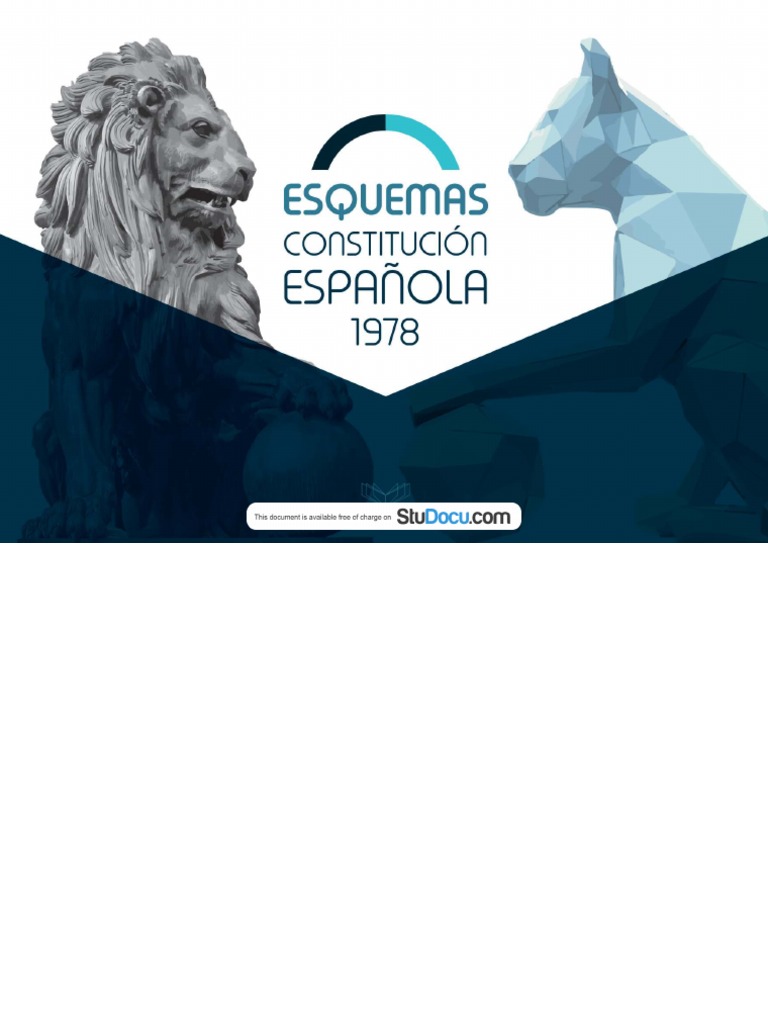 Esquema Constitucion Espanola 1978 Pdf