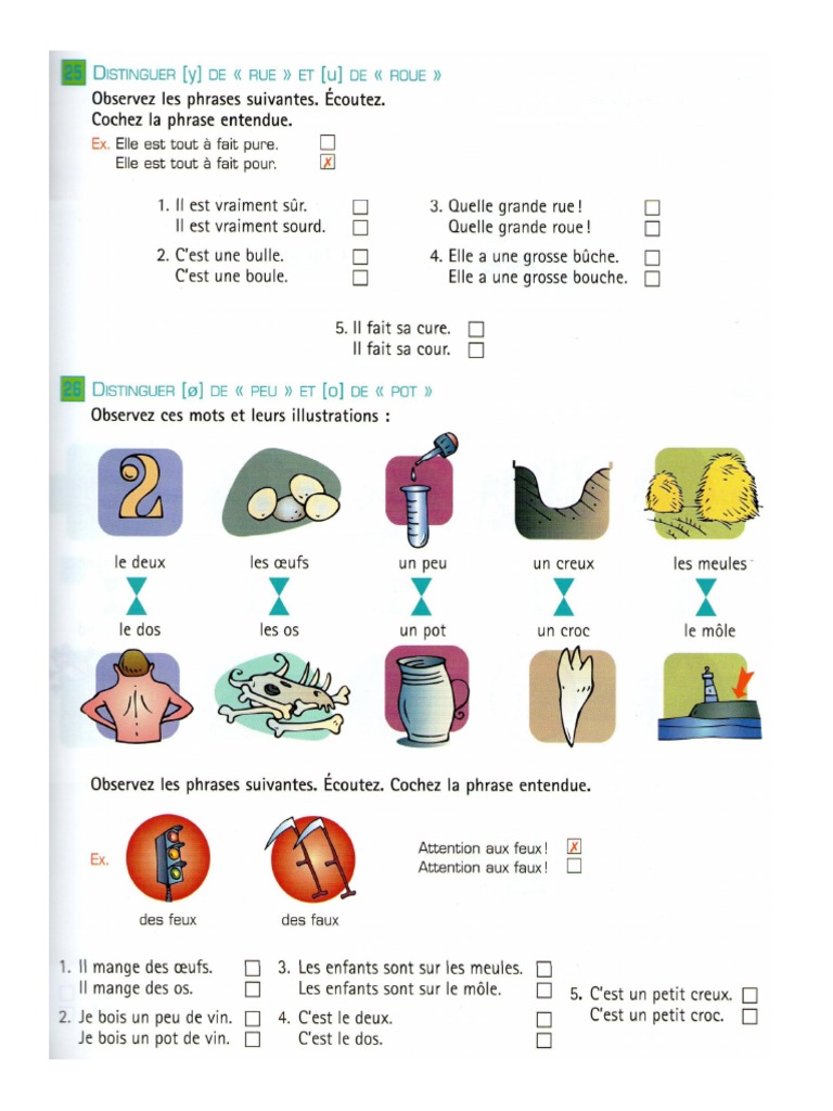 Discrimination Auditive o Et Oe | PDF
