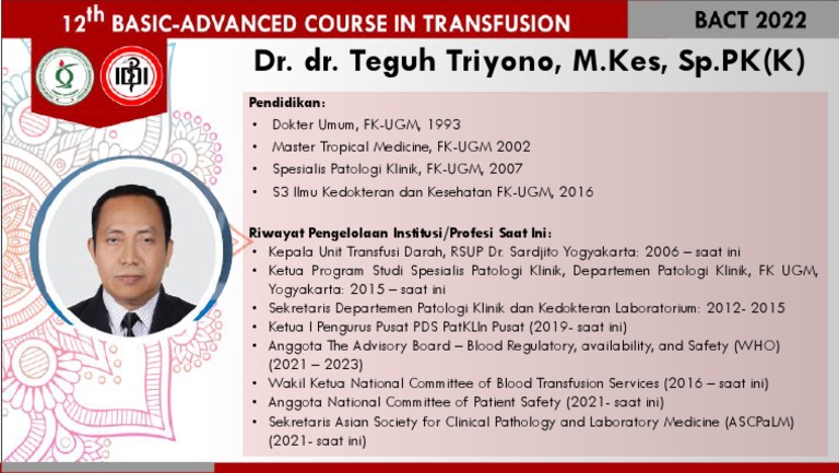 Dr. Dr. Teguh Triyono, MKes, SPPK (K) | PDF