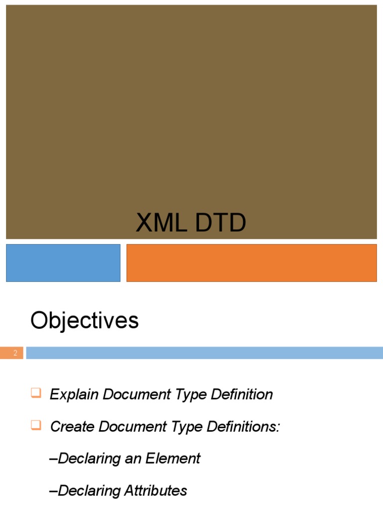 Lecture 02 Xml Dtd Pdf