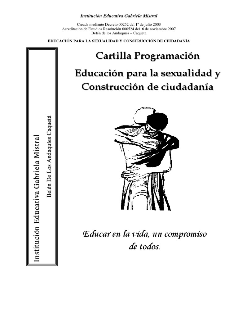 Cartilla Educacion Para La Sexualidad Pdf