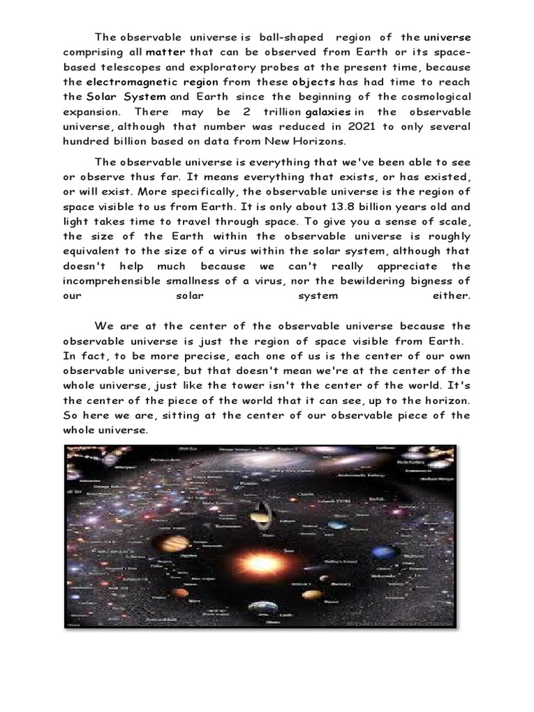 Observable Universe | PDF