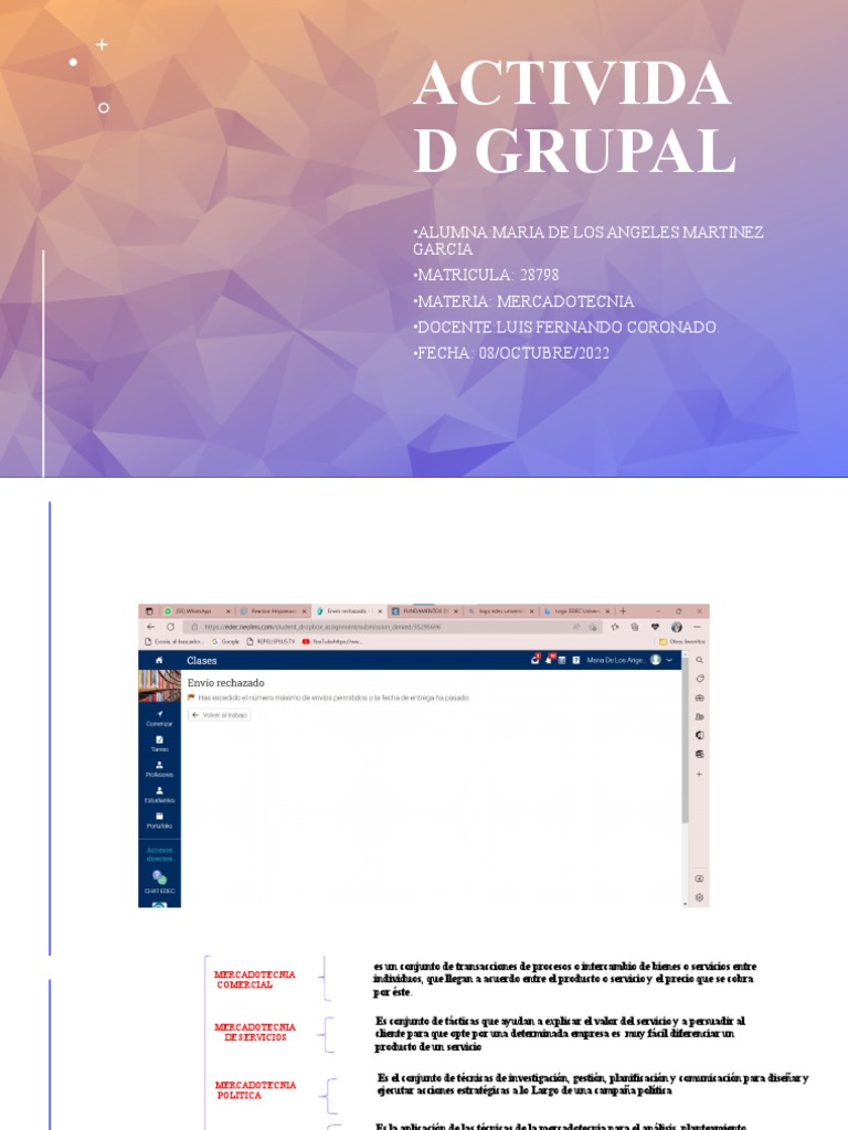 Act Grupal Mercadotecnia | PDF | Marketing | Business