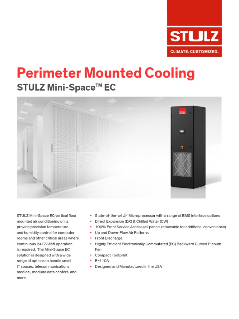 STULZ Mini-Space Data Sheet | PDF