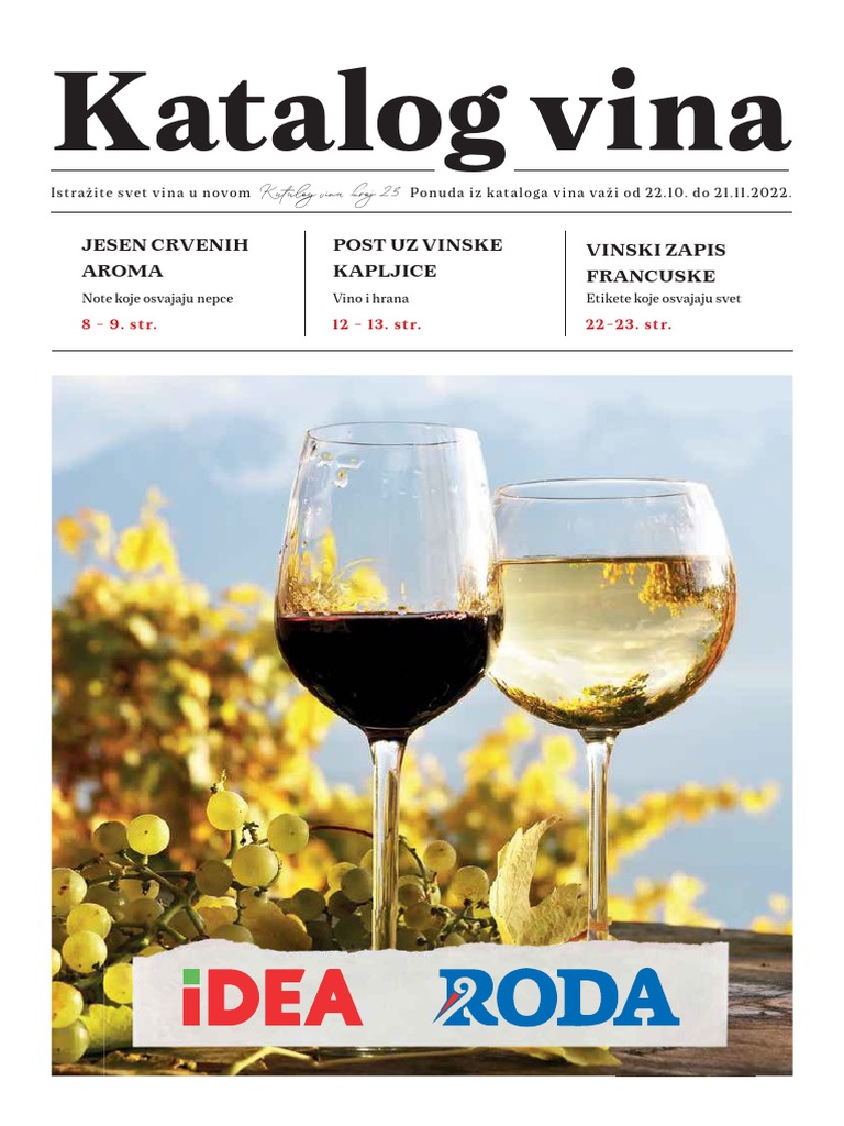 IDEA RODA Katalog Vina 23 - Jednolist PDF | PDF