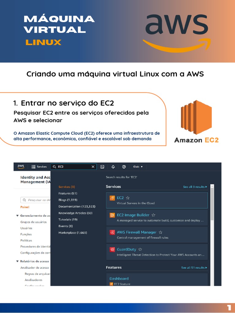 Tutorial Maquina Virtual Aws Download Grátis Pdf Linux Computação
