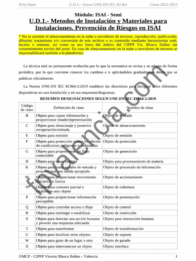 Isai - Ud01 - Anexo Iec-81364 | PDF