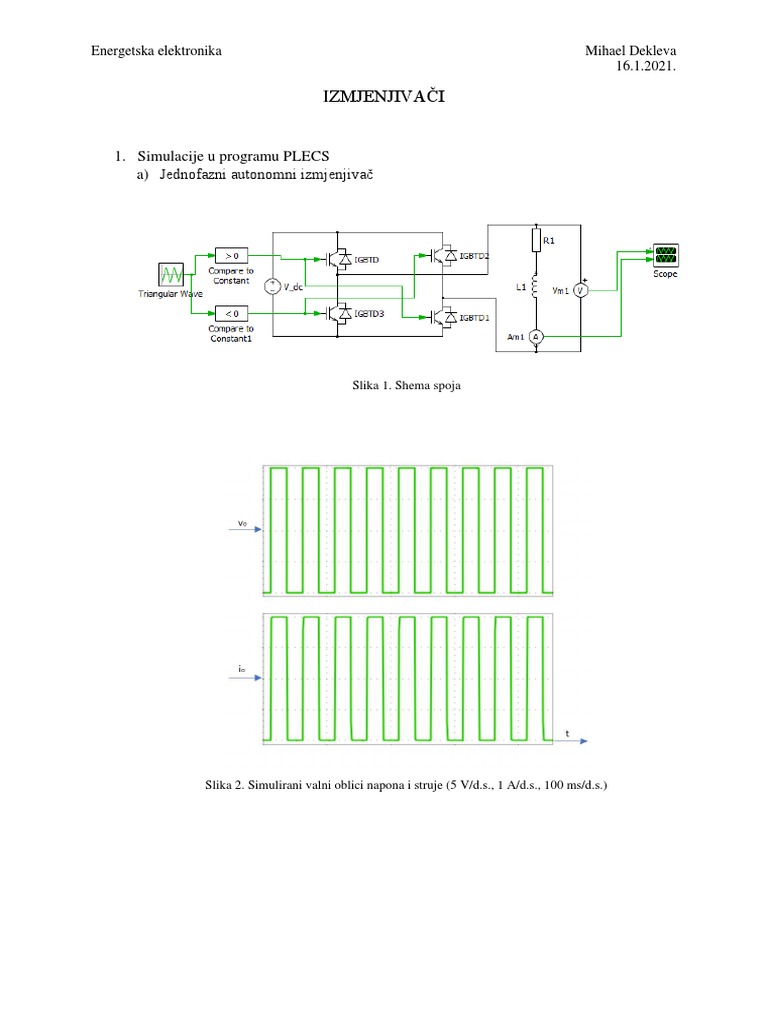 IZMJENJIVAČI - Simulacijske Vježbe | PDF