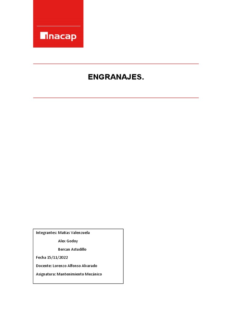 Engranajes 1 | Descargar gratis PDF | Engranaje | Mecánica