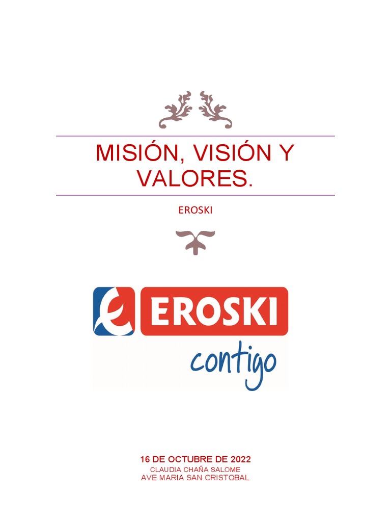 Mision Vision Valores | PDF