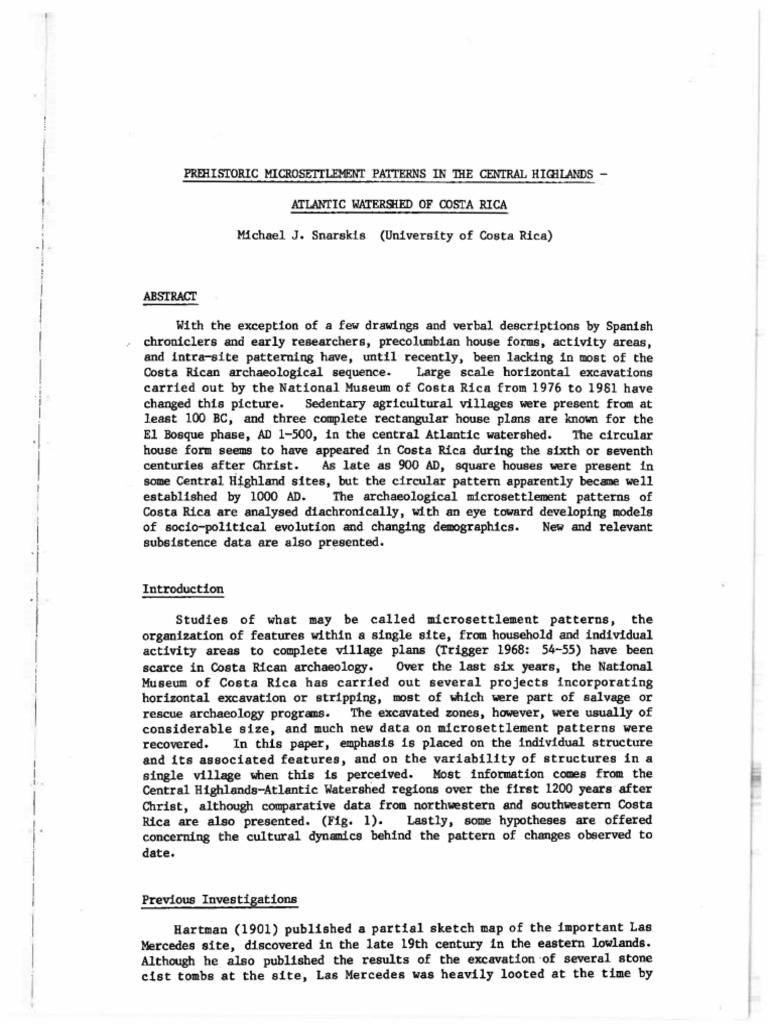 Snarskis 1984 Microsettlement Patterns | PDF