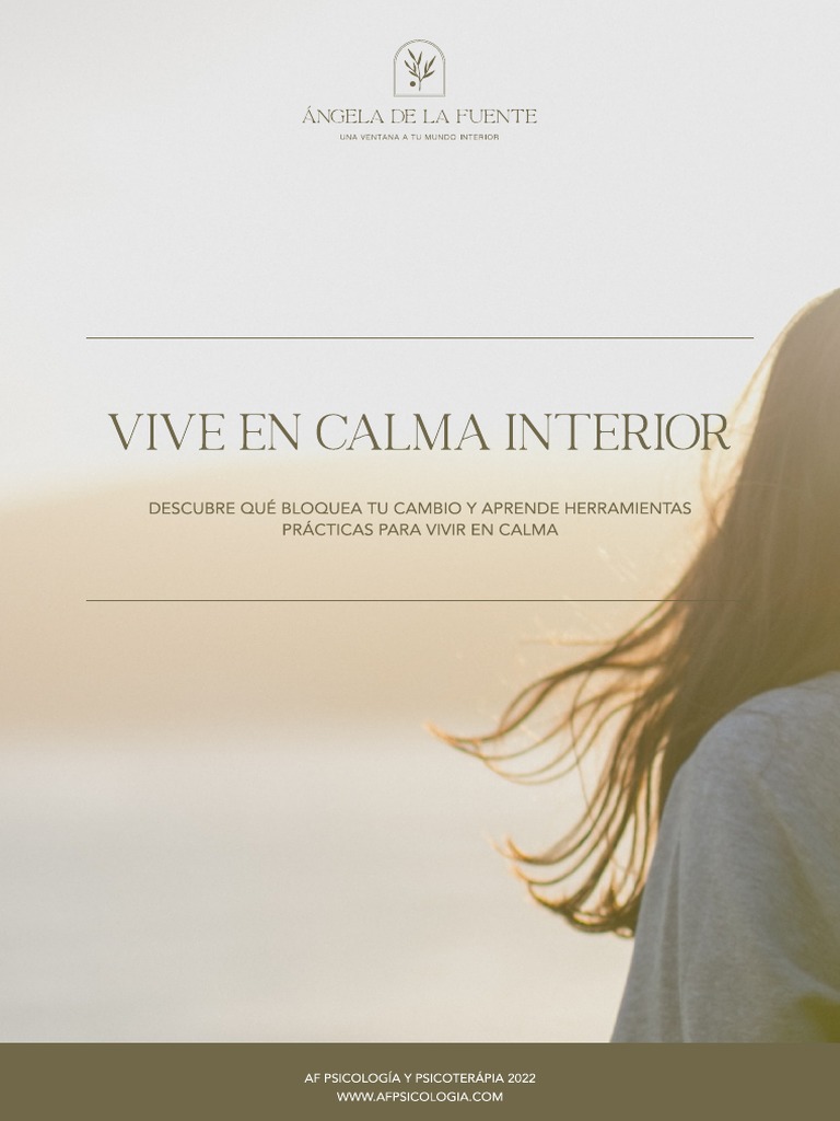 Ebook Vive en Calma Interior | PDF | Las emociones | Sufrimiento