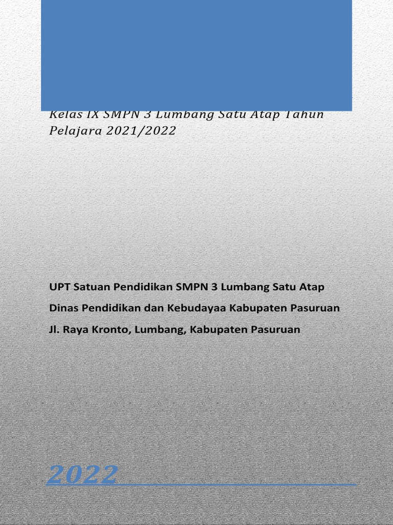 Program Kerja PAT | PDF