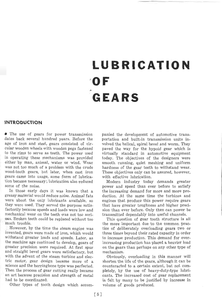 Gear Lubrication Methods Overview | PDF | Gear | Industries