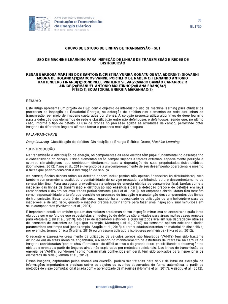 GLT 0033 | PDF | Aprendizado de máquina | Aprendizagem profunda