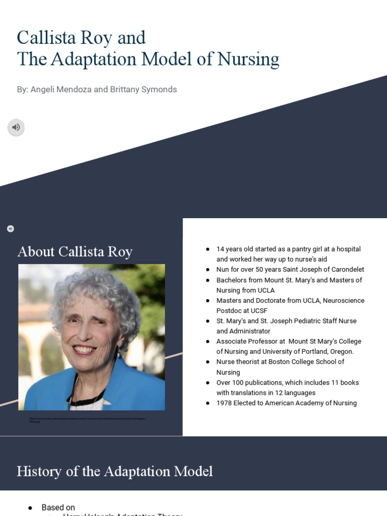 Callista Roy The Adaptation Model of Nursing | PDF | Traumatic Brain Injury | Psychology