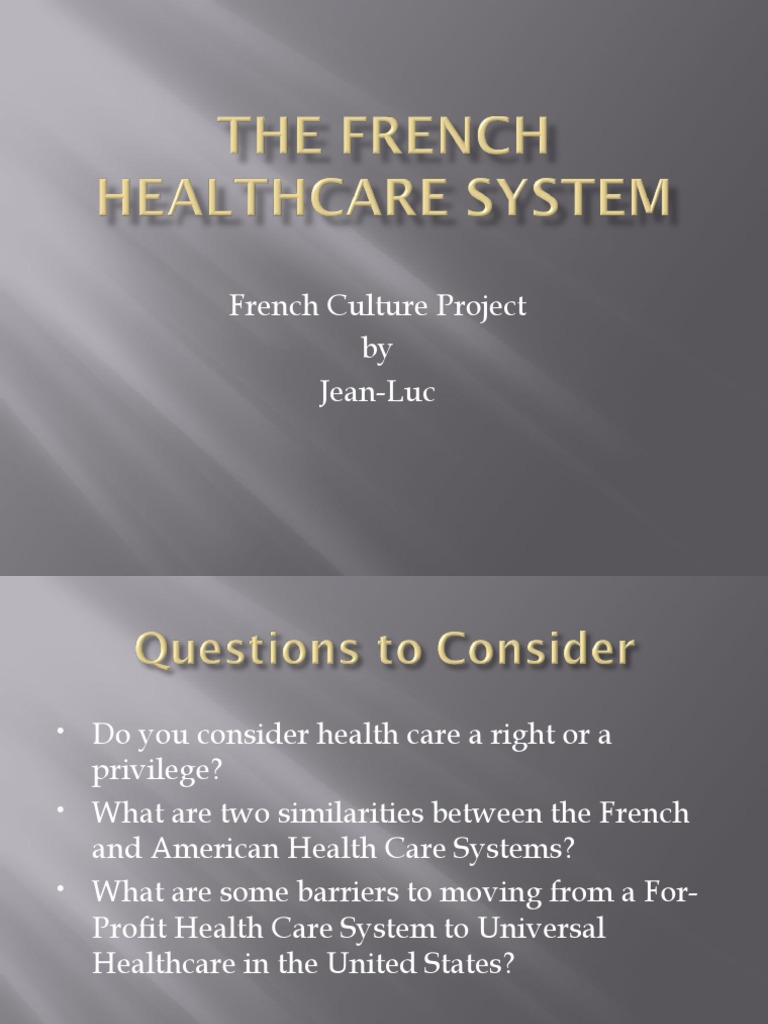 French Health Care System | PDF | Universal Health Care | Health Care ...