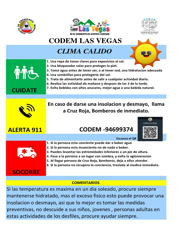 Ficha de Prevencion Clima Calido | PDF Ficha de Prevencion Clima Calido | PDF