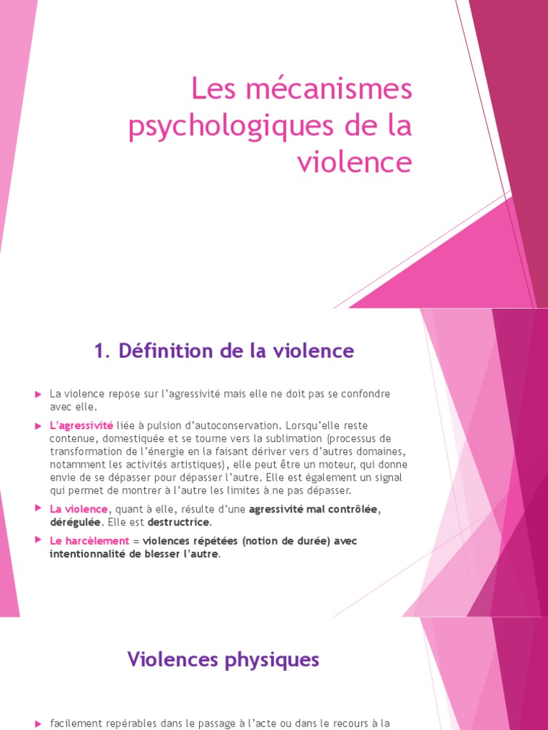 3 Mecanismes Violence | PDF