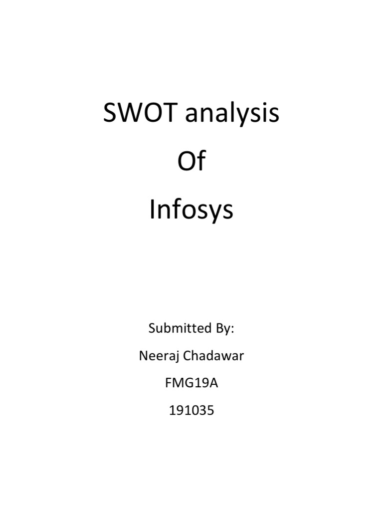 SWOT Analysis - Infosys | PDF | Outsourcing | Competition