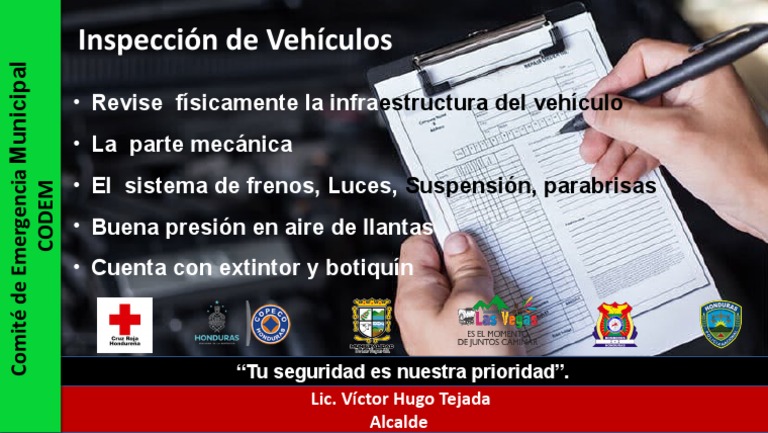Inspección de Vehículos y Botiquín V11 | PDF