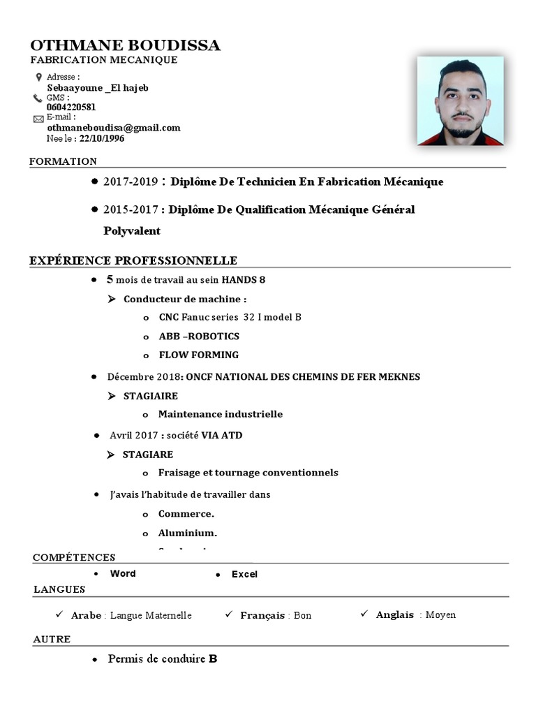 CV Othmane | PDF