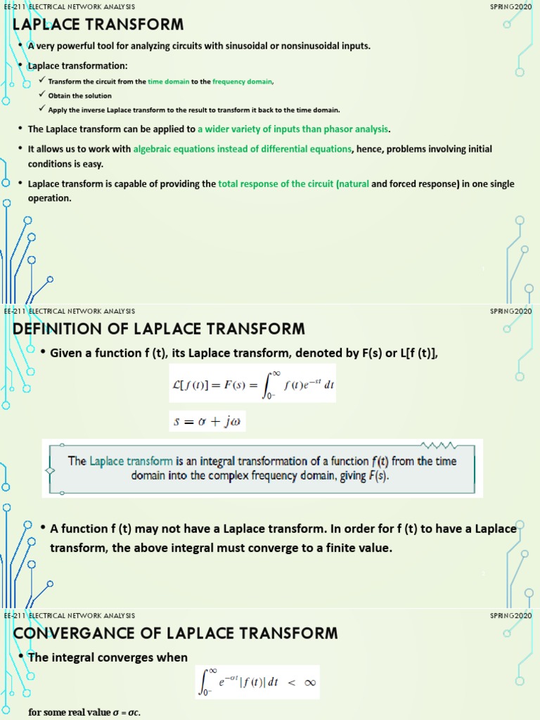 Lec 8 | PDF | Laplace Transform | Network Analysis (Electrical Circuits)