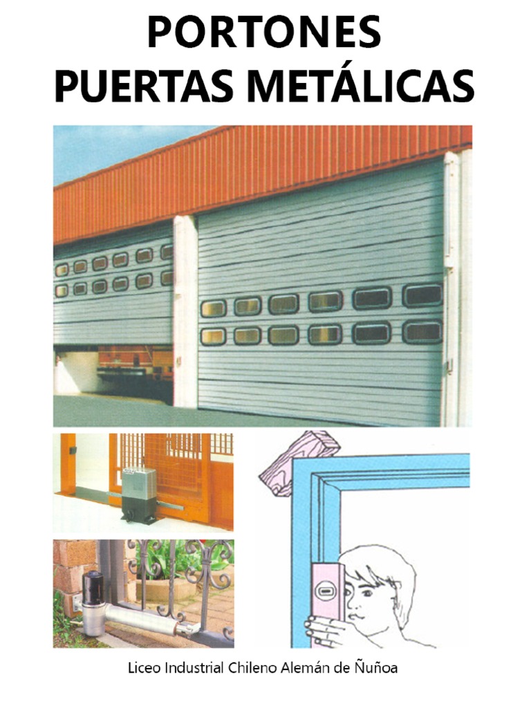 Diseño y Construcción de Portones Metálicos | PDF | Tornillo | Engranaje