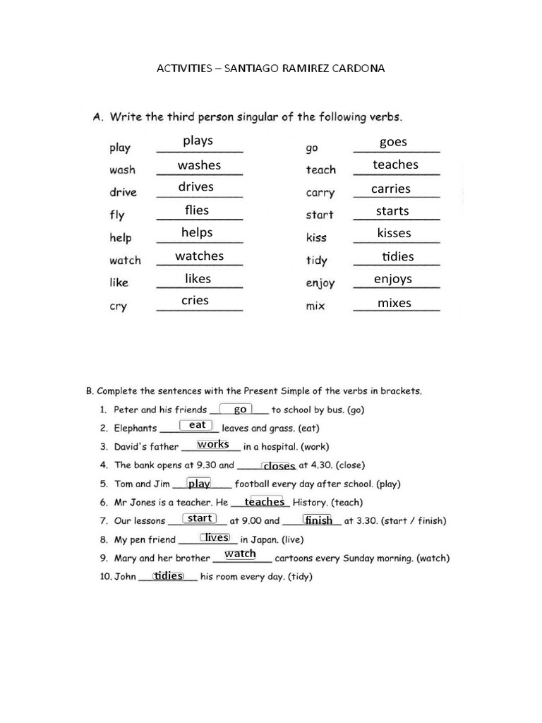 ACTIVITIES UNIT 2. Resuelto-Valeria Jaramillo | PDF
