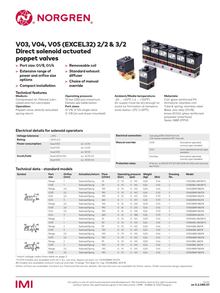 Valvula 2-2 Norgren | PDF