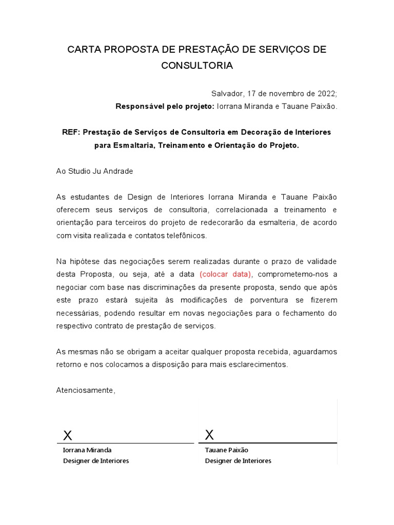Carta Proposta | PDF