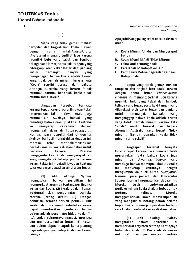 Literasi Bahasa Indonesia | PDF