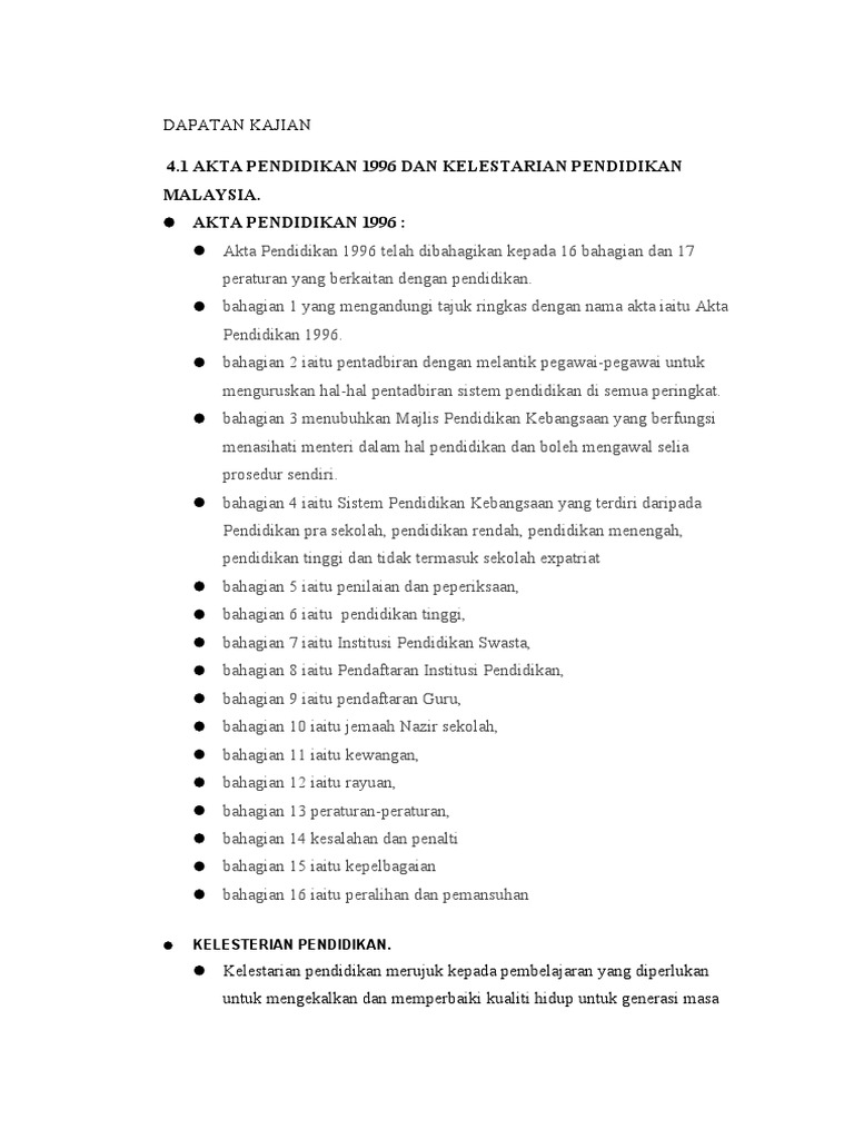 Dapatan Kajian | PDF