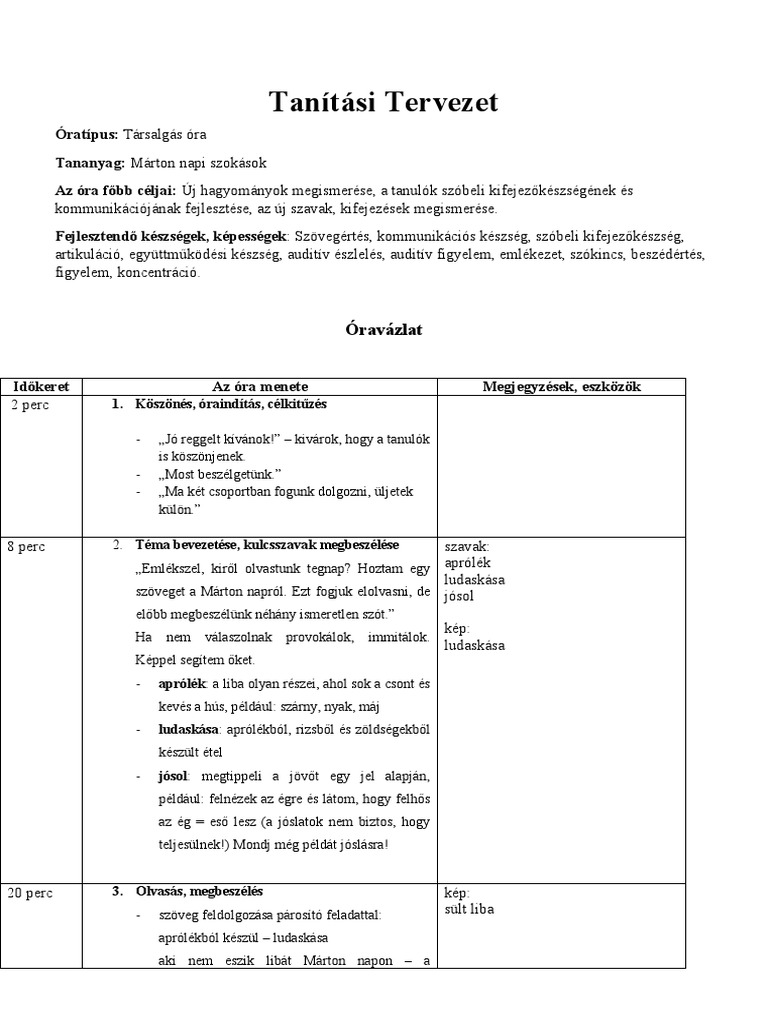 Márton Napi Társalgás | PDF