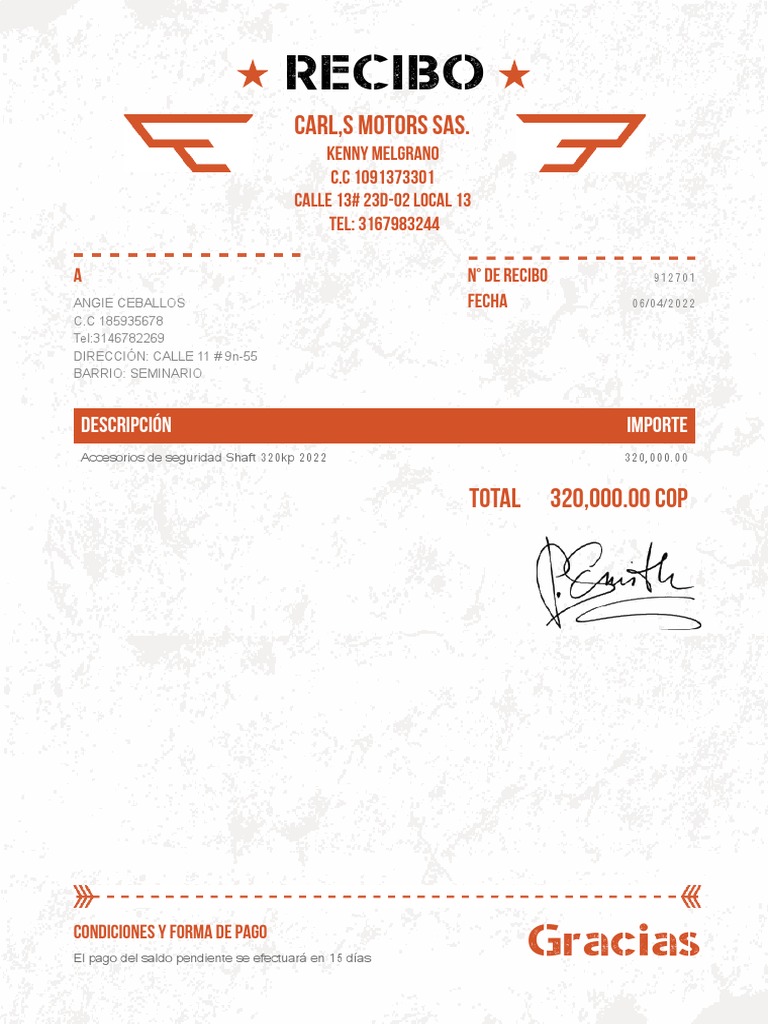 Recibos Editables | PDF