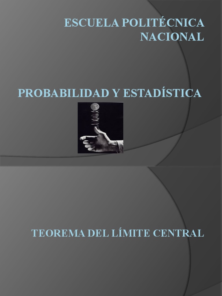 Teorema Del Limite Central | PDF | Distribución normal | Media Teorema Del Limite Central | PDF | Distribución normal | Media