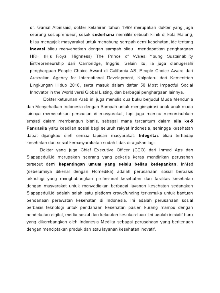 Role Model Dr. Gamal | PDF