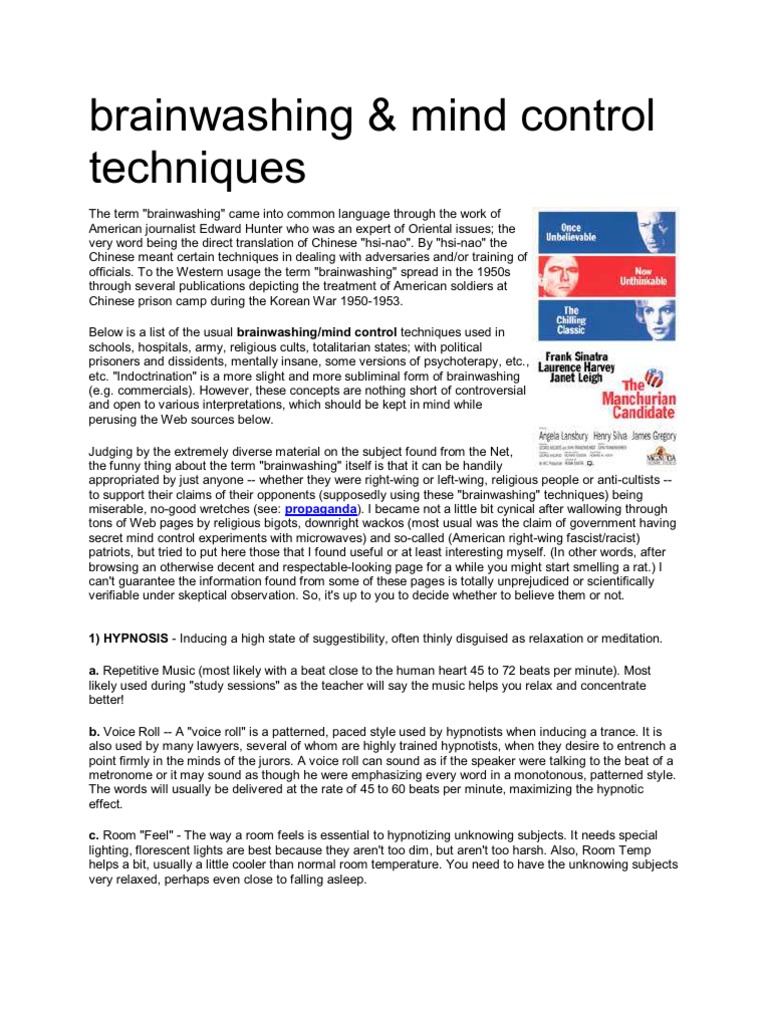 Brainwashing | Mind Control | Spirituality