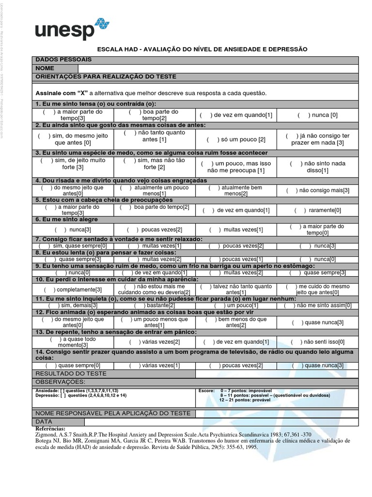 Escala Com Escore | PDF